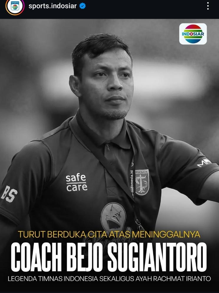 KABAR DUKA Legenda Persebaya dan Timnas Indonesia Bejo Sugiantoro ...