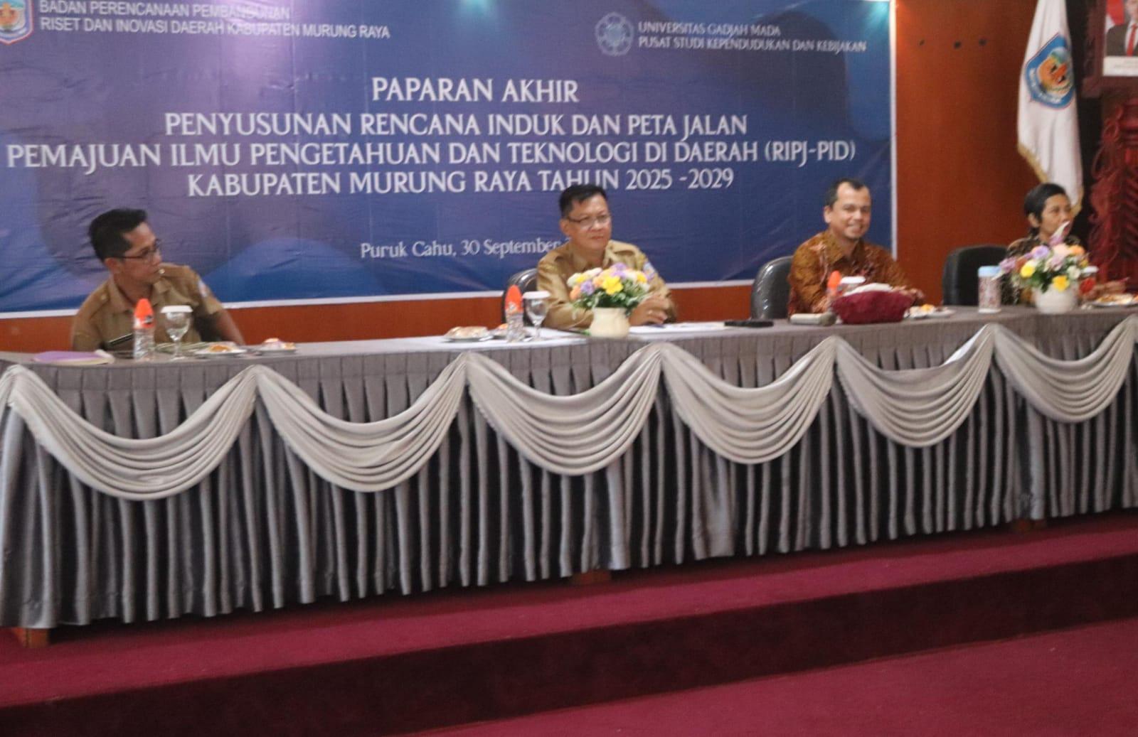 Plt Sekda Murung Raya Buka Kegiatan Penyusunan Rencana Peta Jalan dan ...