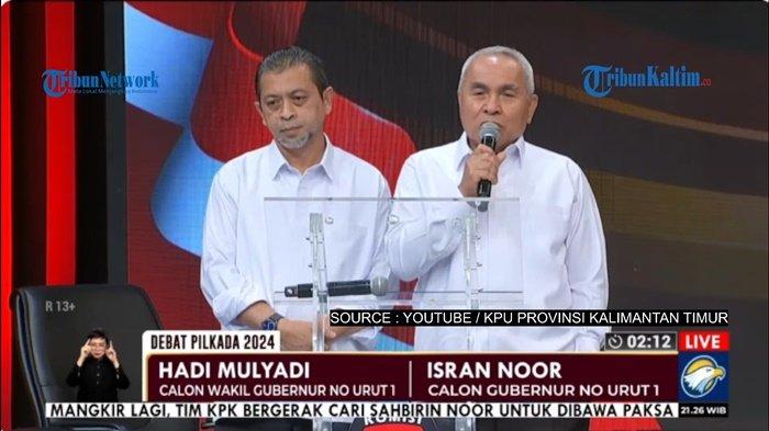 Debat Ketiga Pilkada Kaltim 2024, Isran–Hadi Upayakan Peningkatan ...