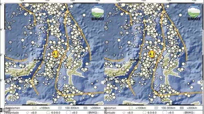 Gempa Baru Saja! Pusat Gempa Magnitudo 4.1 di Halmera Barat Maluku Utara, Cek Info BMKG Terkini ...