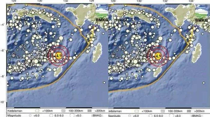 Info BMKG! Gempa Bumi Magnitudo 4.9 Guncang Maluku Tenggara, Tidak Berpotensi Tsunami ...