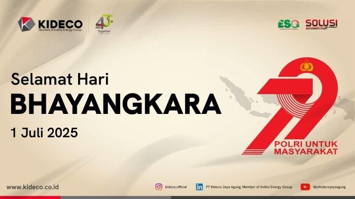 PT Kideco Jaya Agung Ucapkan Selamat HUT ke 79 Bhayangkara - Tribunkaltim.co