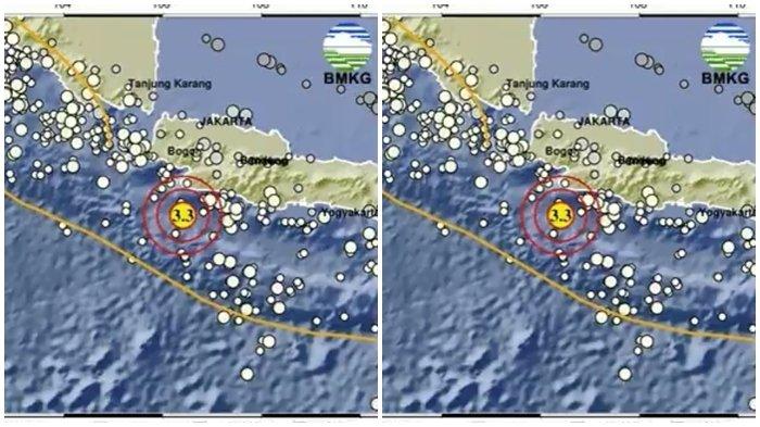 Baru Saja! Gempa Magnitudo 3,3 Guncang Sukabumi Jawa Barat, Simak Info BMKG - Tribunkaltim.co