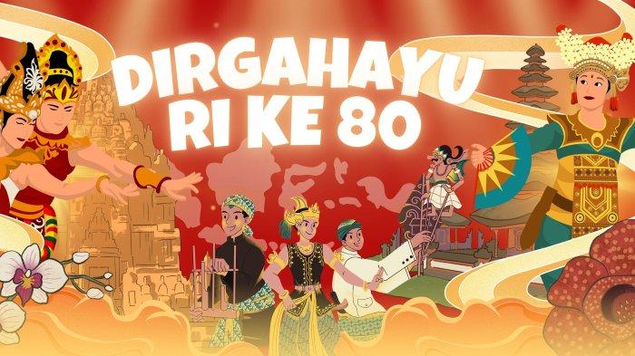 65 Banner HUT ke-80 RI Bentuk Kartun yang Bisa Diedit, Pakai untuk ...