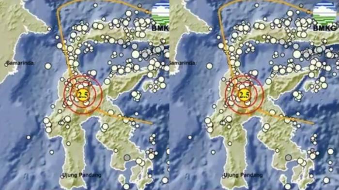 Baru Saja! Gempa Bumi Guncang Poso Sulawesi Tengah, BMKG Catat Kedalaman 10 Km di Darat ...