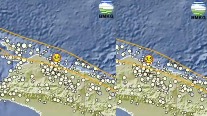 Baru Saja! Gempa Magnitudo 3,5 Guncang Sarmi Papua, BMKG Catat Kedalaman 10 Km di Darat ...