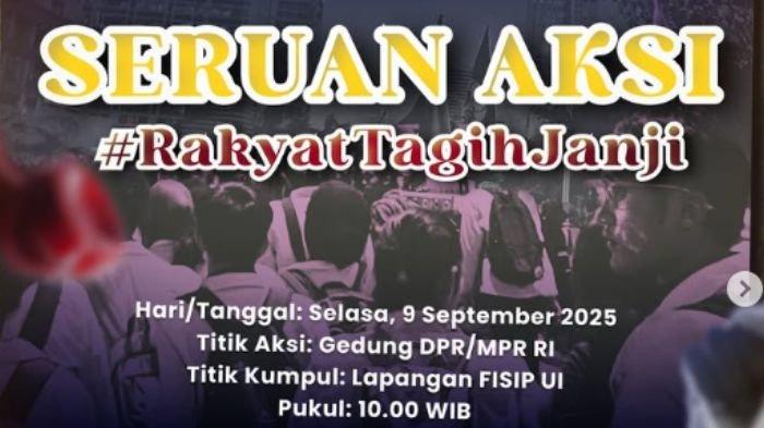BEM UI Besok Gelar Demo di Depan DPR, Tagih soal 17+8 Tuntutan Rakyat ...