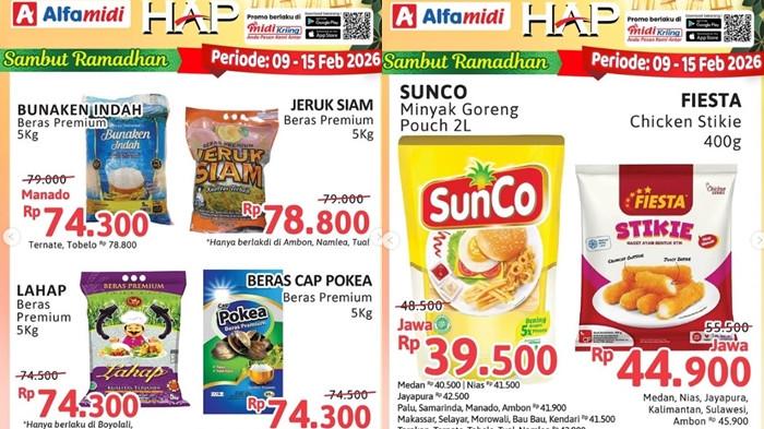 Promo Alfamidi Hari ini 13 Februari 2026, Buah Pear, Apel Fuji dan ...