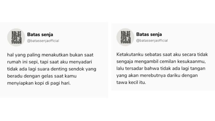 Lirik Lagu Batas Senja - Ketakutanku, Bermakna tentang Kehilangan ...