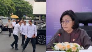 Sri Mulyani Ikut Sidang Kabinet, Terlihat Bareng Wamenkeu, Airlangga Bantah Isu Menkeu Mundur ...