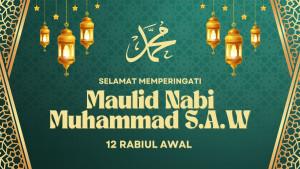 90 Poster Maulid Nabi 2025 Desain Meriah, Download dan Cetak untuk ...