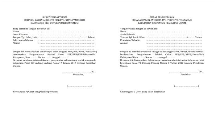 Daftar KPPS 2024, Gaji Naik 2 Kali Lipat, Ini Contoh Surat Pendaftaran ...