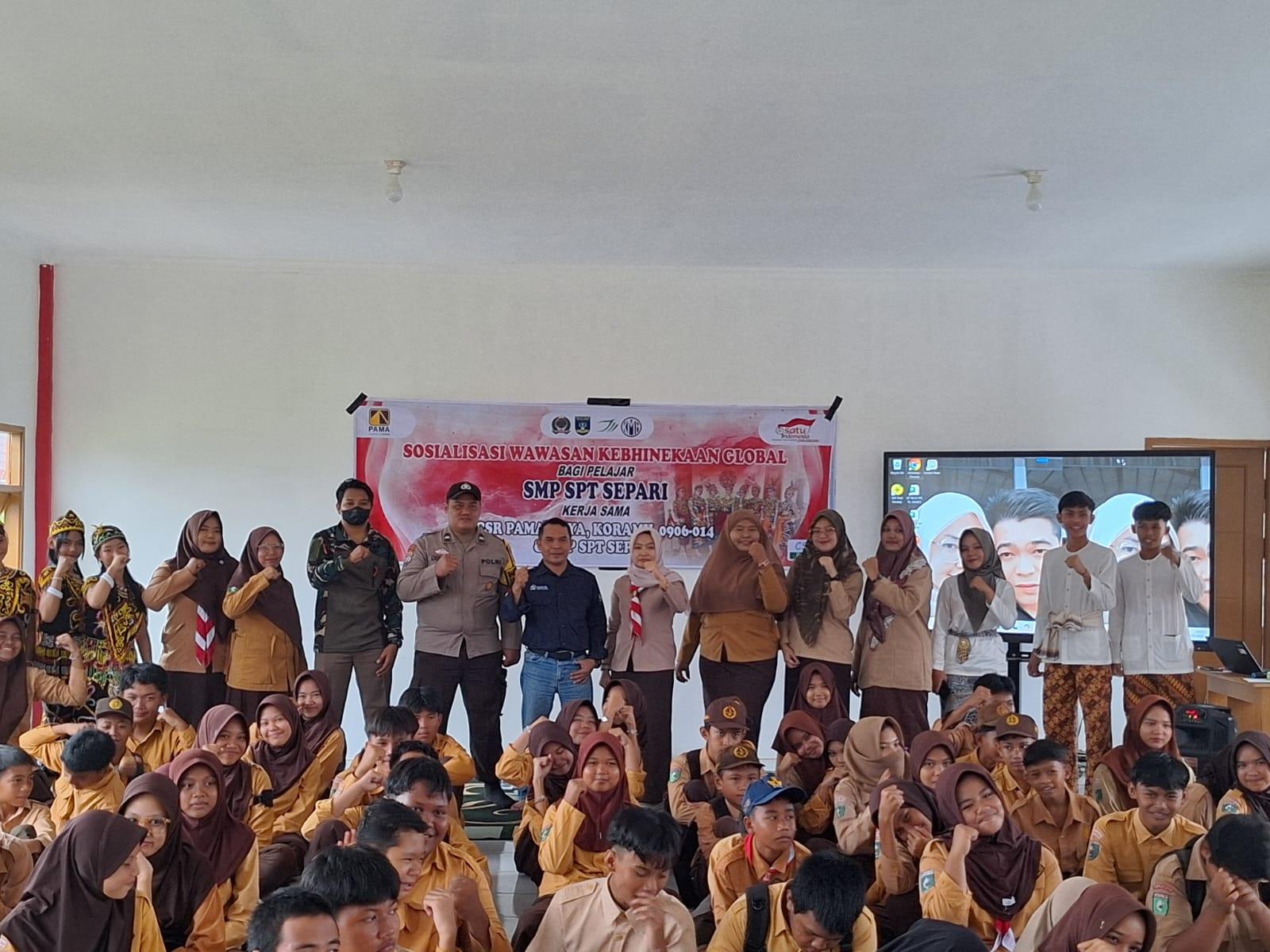 Pama Baya Kerjasama dengan Koramil 0906-14, Beri Materi Wawasan Kebhinekaan di SMP SPT Separi ...