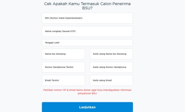 Cara Cek Penerima BSU 2025, Cara Daftar Bantuan Subsidi Upah via login ...