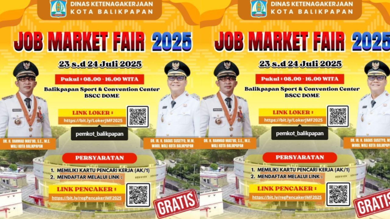 Job Market Fair 2025 Siap Digelar di BSCC Dome Balikpapan, Catat ...