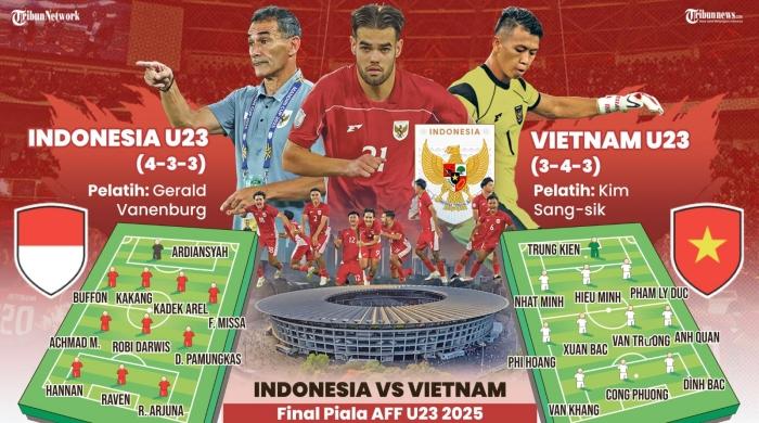 Link Live Streaming Timnas U-23 Indonesia vs Vietnam Final Piala AFF Hari Ini, Kick Off 20.00 ...