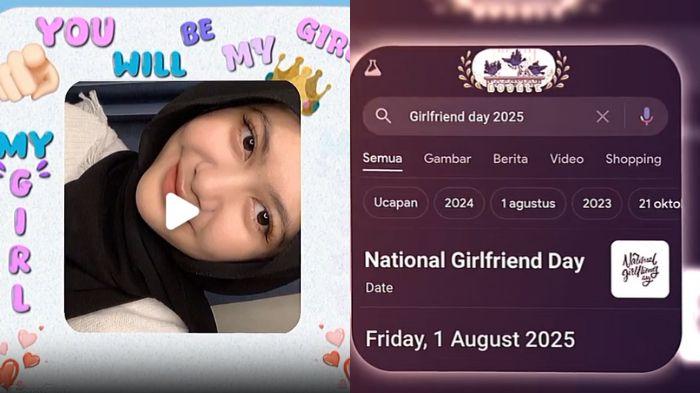 15 Template CapCut Girlfriend Day 2025, Pasang Foto Pacar di Twibbon Video saat 1 Agustus ...