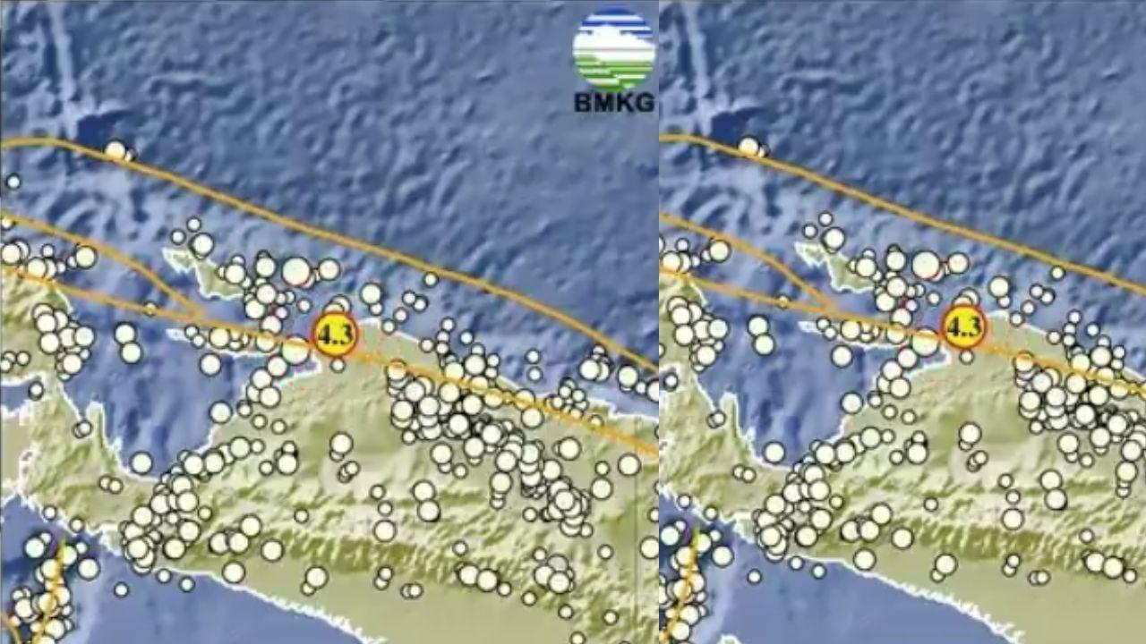 Gempa Magnitudo 4,3 Guncang Mamberamo Raya Papua Kedalaman 51 Km ...