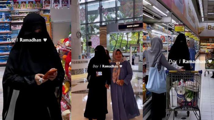 Bikin Kagum, Dewi Perssik Pakai Cadar saat Belanja Kebutuhan Ramadhan ...