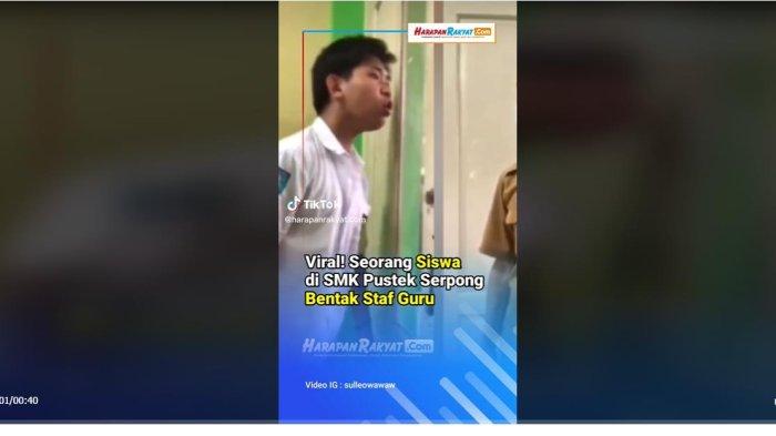 Video Viral TikTok,Terlembat ke Sekolah Siswa Sekolah Menengah Kejuruan Bentak Guru - Pos-kupang.com