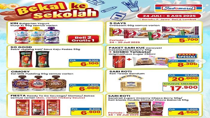 Promo Indomaret Hari Ini Selasa 29 Juli, Harga Spesial Cimory dan Sari ...