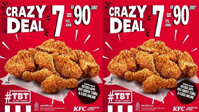 Promo KFC Hari Ini Kamis 28 Agustus, 7 Potong Ayam KFC Cuma Rp 90 ...