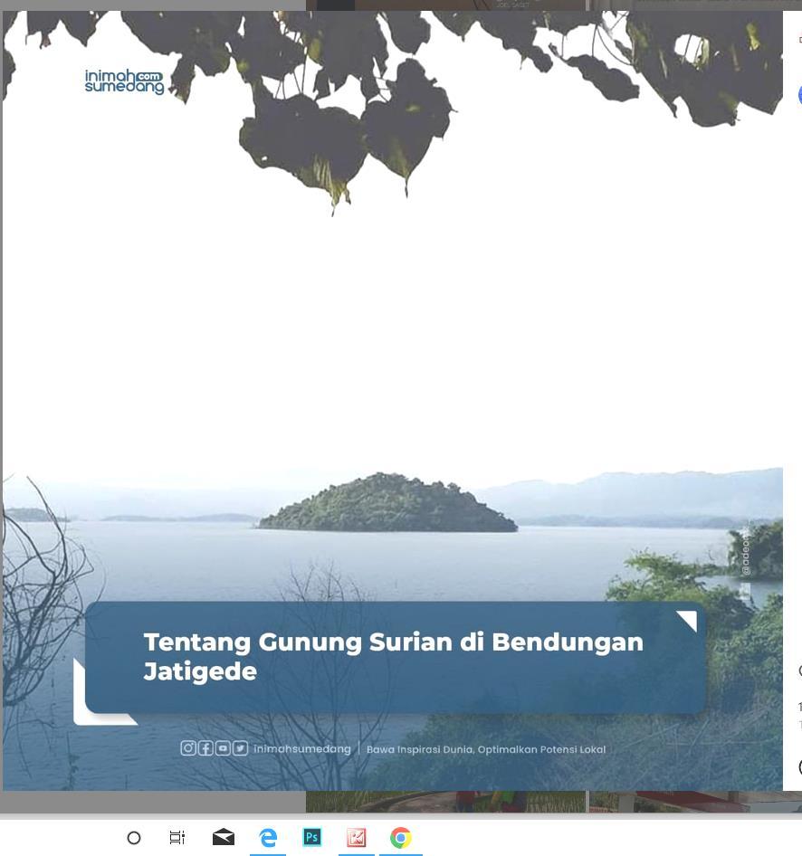 Berita Viral Pucuk Gunung Surian Pulau Kecil di Tengah Waduk Batu Gede ...