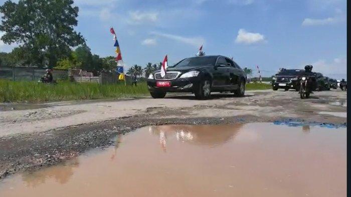 Kunjungan ke Lampung, Presiden Jokowi: Saya Mau Cek Langsung Kebenaran Jalan Rusak ...