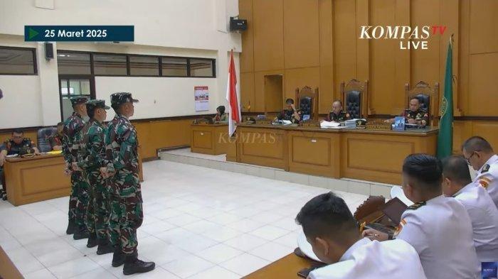 2 Oknum TNI AL Divonis Penjara Seumur Hidup dalam Kasus Penembakan Bos Rental - Tribunlampung.co.id