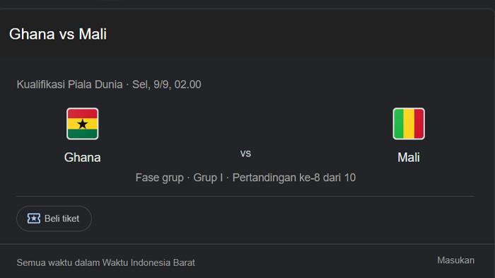 Prediksi Skor Ghana vs Mali FIFA World Cup Qualifier Selasa 9 September ...