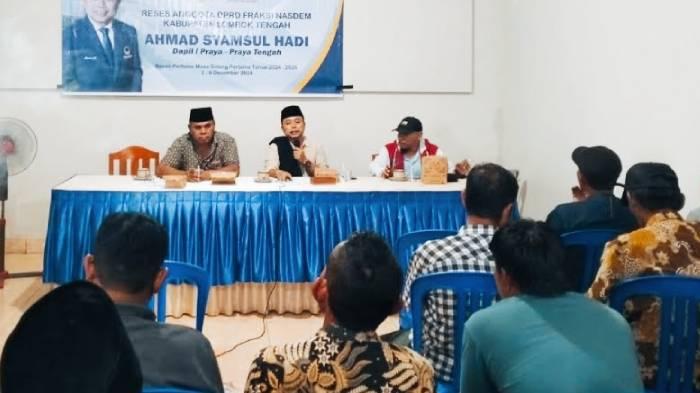 Anggota DPRD Lombok Tengah Ahmad Syamsul Hadi Serap Aspirasi Warga Desa ...