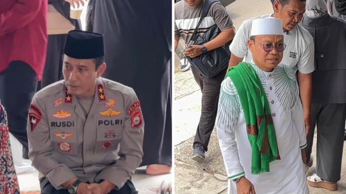 Kapolda Sulsel dan Ustaz Da'sad Latief Melayat ke Rumah Duka Ibunda Wakil Gubernur Sulsel ...