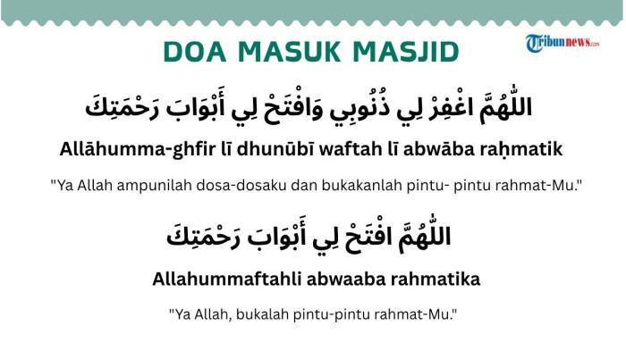 Doa Masuk dan Keluar Masjid - Tribun-timur.com