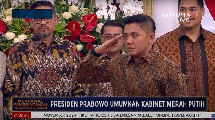 Prabowo Umumkan Mayor Teddy Jadi Sekretaris Kabinet Merah Putih - Tribun-timur.com
