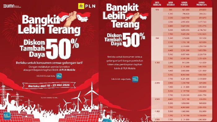 Berlaku Hingga 23 Mei, PLN Hadirkan Kembali Promo Tambah Daya Spesial Hari Kebangkitan Nasional ...