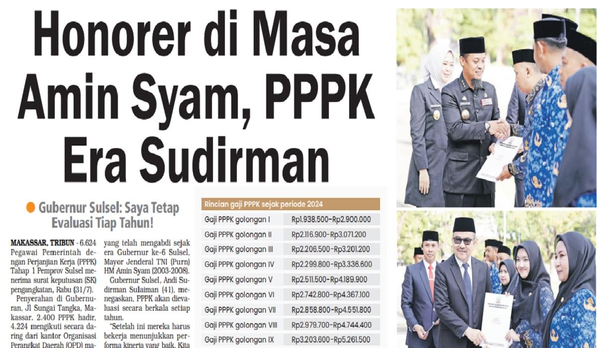 Honorer di Masa Amin Syam, PPPK Era Sudirman - Tribun-timur.com