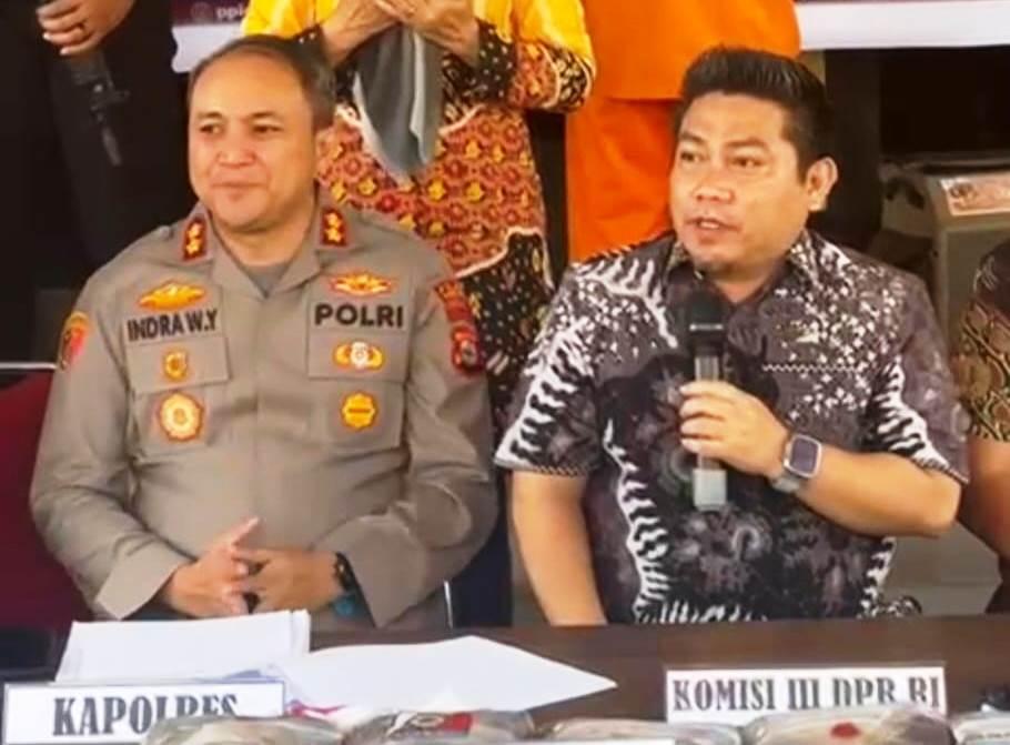 20 Kg Sabu Digagalkan, Legislator Komisi III DPR RI Apresiasi Kapolres Parepare - Tribun-timur.com