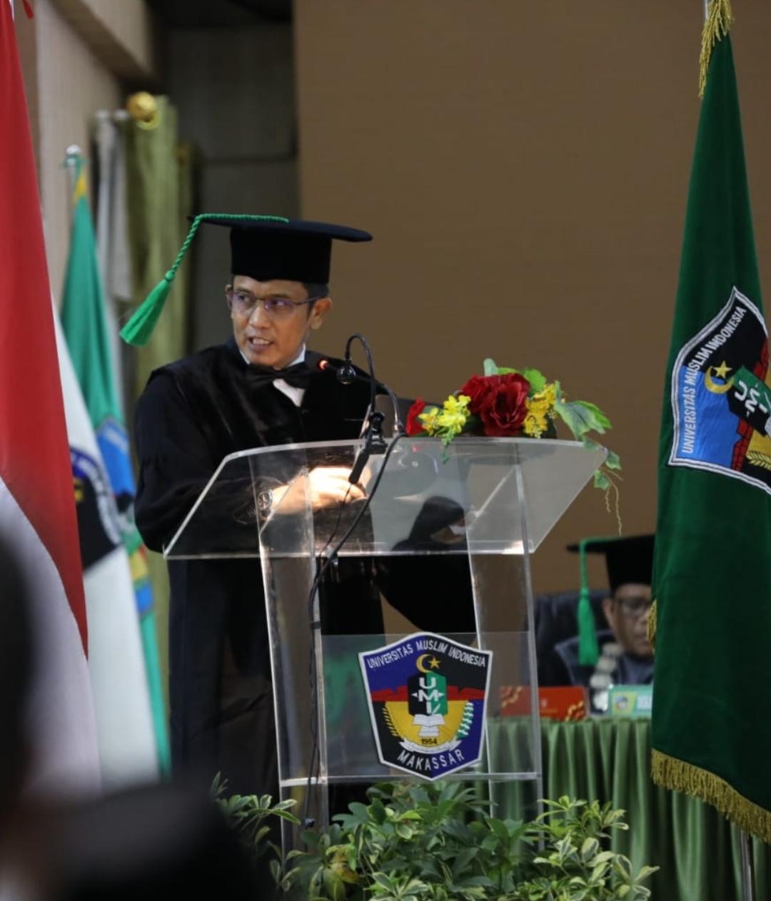 Dikukuhkan Sebagai Guru Besar FTI UMI, Prof Zakir Sabara: Jabatan Ini ...