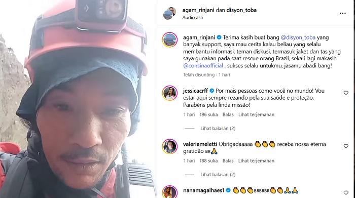 Suasana Sedih Agam Rinjani Minta Maaf Usai Evakuasi Jenazah Pendaki ...