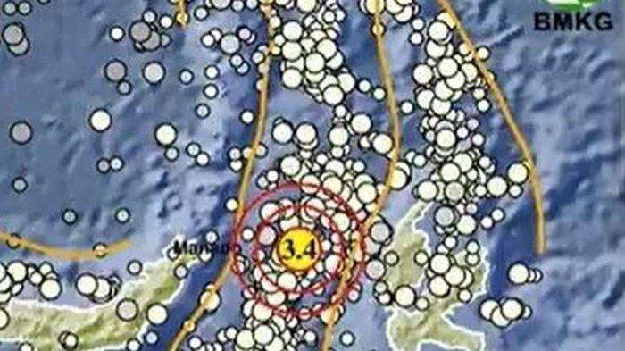 Gempa Bumi Jumat 21 Maret 2025, Info BMKG Terjadi di Laut Magnitudo 3.4 SR - Tribunmanado.co.id