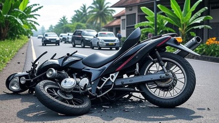 Kecelakaan Maut, Seorang Pemuda 22 Tahun Tewas, Korban Tabrakan Adu Banteng Motor dan Truk ...