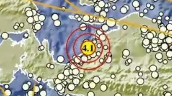 Gempa Bumi Terkini di Papua Senin 4 Agustus 2025, Info BMKG Magnitudo 4,1 - Tribunmanado.co.id