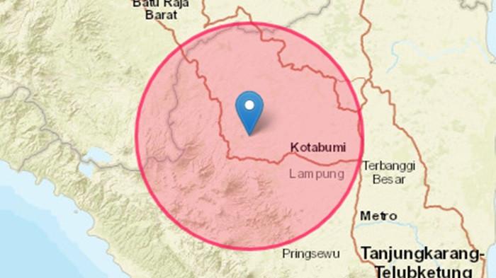 Gempa Magnitudo 5,0 Guncang Lampung Pagi Ini Kamis 28 Agustus 2025, Berikut Info BMKG ...