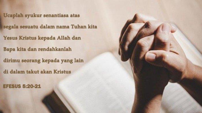 Kumpulan Ayat Alkitab tentang Ucapan Syukur - Tribunmanado.co.id