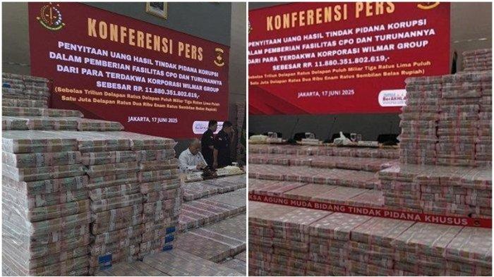 Penuhi Ruangan, Ini Penampakan Uang Sitaan 2 Triliun dari Total 11,8 T pada Kasus Dugaan Korupsi ...
