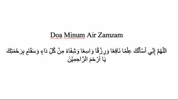 Bacaan Doa Minum Air Zamzam, Lengkap Latin dan Artinya - Tribunmanado.co.id
