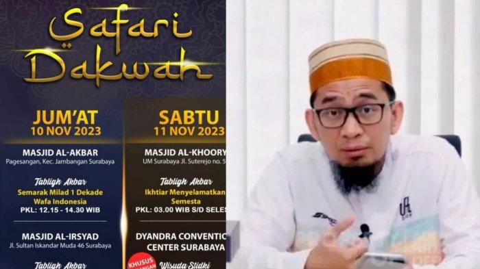 Jadwal Terbaru Safari Dakwah Ustad Adi Hidayat di Surabaya, Hadir di 3 Masjid Ini Gratis ...