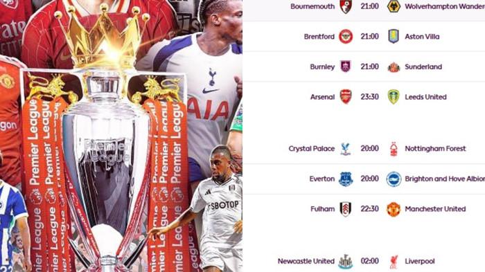 Jadwal Lengkap Liga Inggris 23-24 Agus 2025 Tayang SCTV Arsenal, Man United, Chelsea, MCity ...