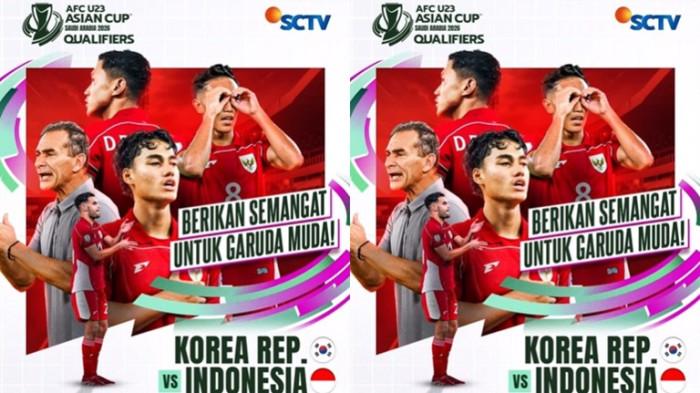 LIVE Gratis SCTV! Cara Nonton Live Streaming Timnas U23 Indonesia vs Korsel Kualifikasi Piala ...