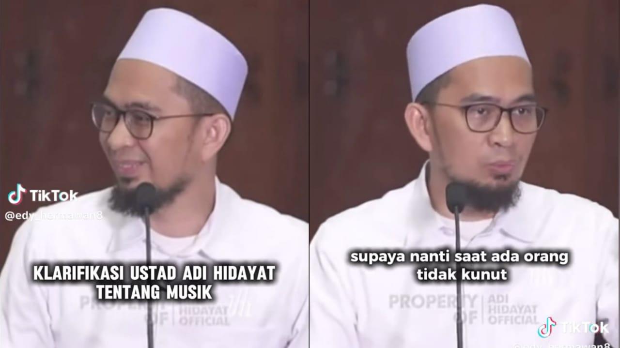 Viral Ustad Adi Hidayat Difitnah Halalkan Musik di Video Pendek, Begini ...